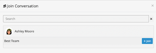 Joining or Ending Conversations from the Dashboard – Access+ ...