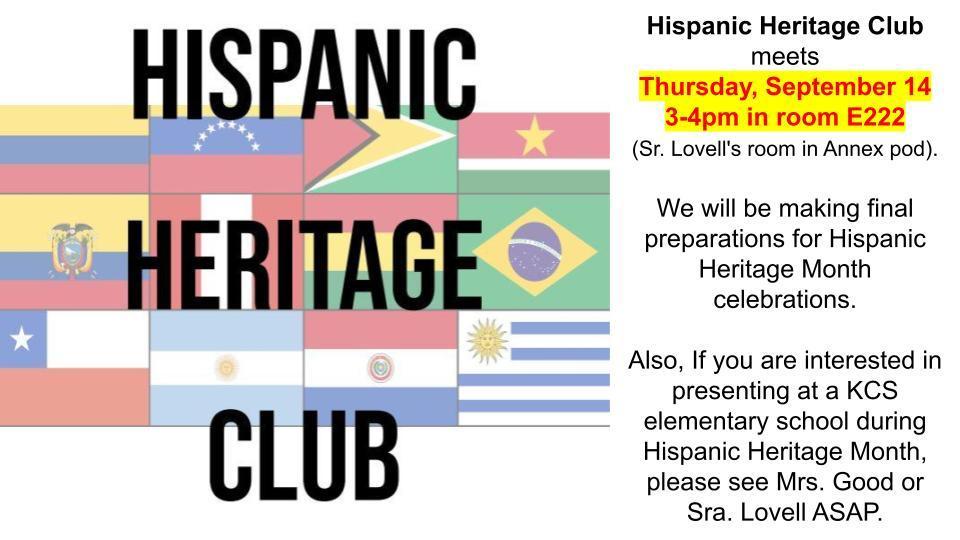 Hispanic Heritage Club – Clubs & Activities – Dobyns-Bennett High School