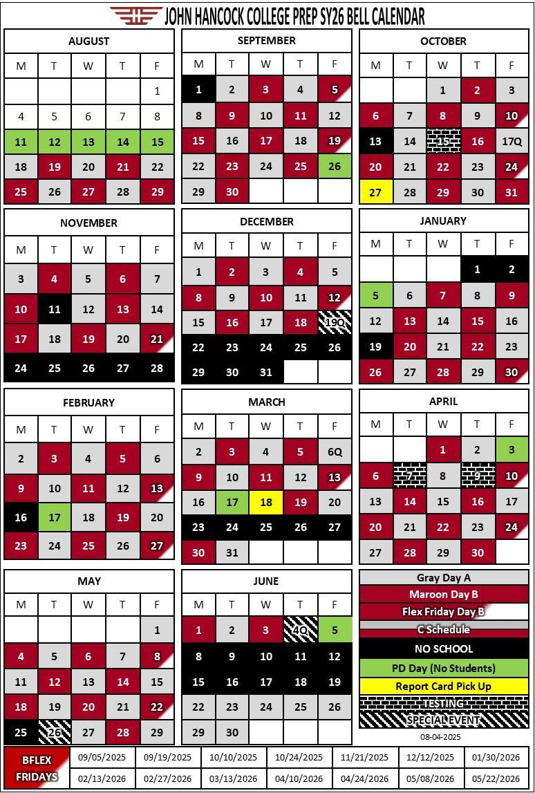 2025-2026 School Calendar – About Us – Hancock High School