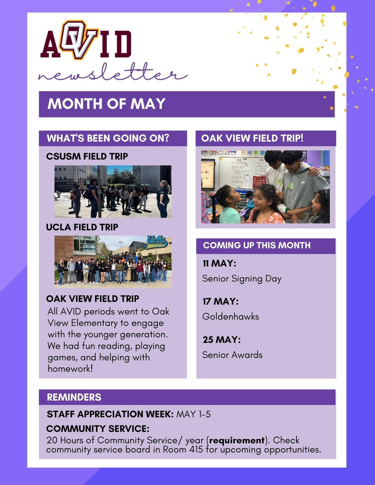 Newsletters – AVID – Ocean View High School