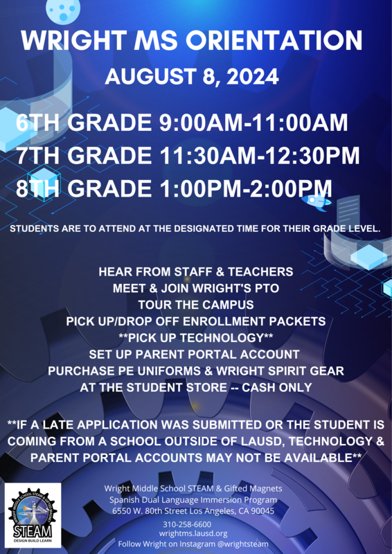 Wright Middle School STEAM and Gifted Magnets