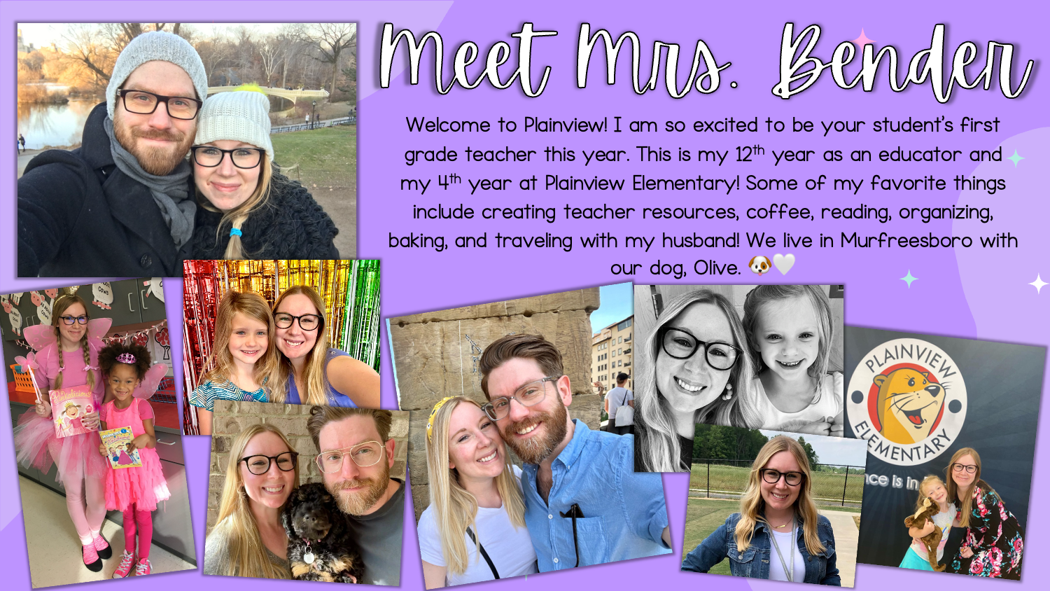 Meet Mrs. Bender – Mrs. Jodi Bender – Plainview Elementary School