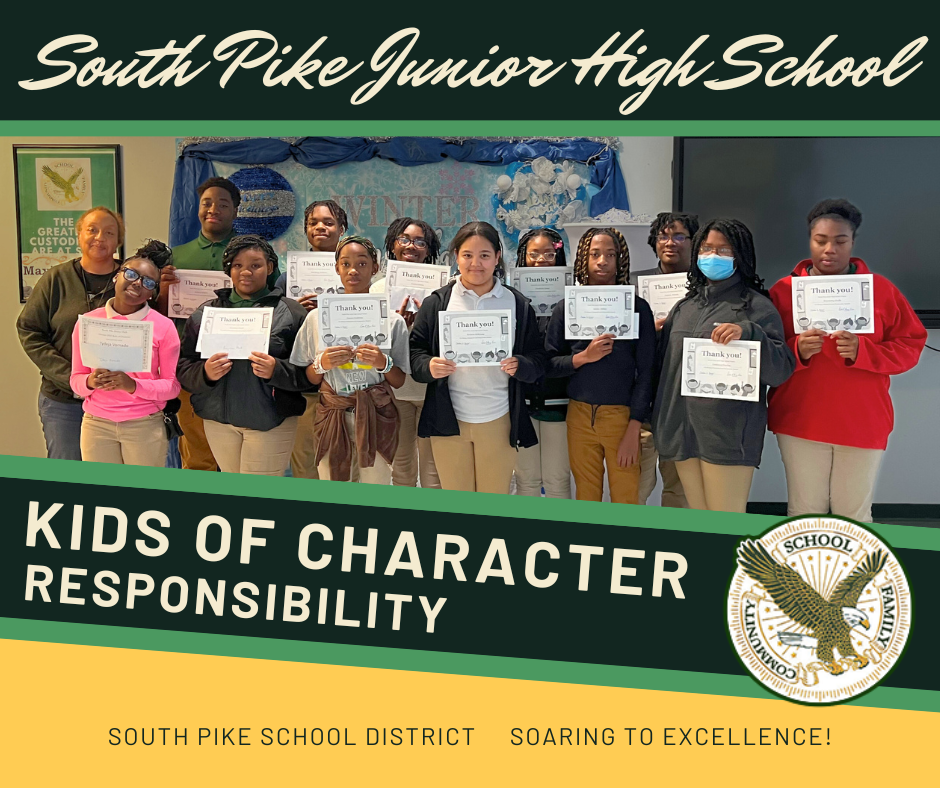 South Pike Junior High School Kids of Character January 2024 | South ...