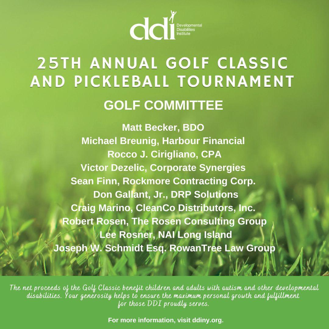 2025 Golf Committee – 25th Annual Golf Classic and Pickleball ...