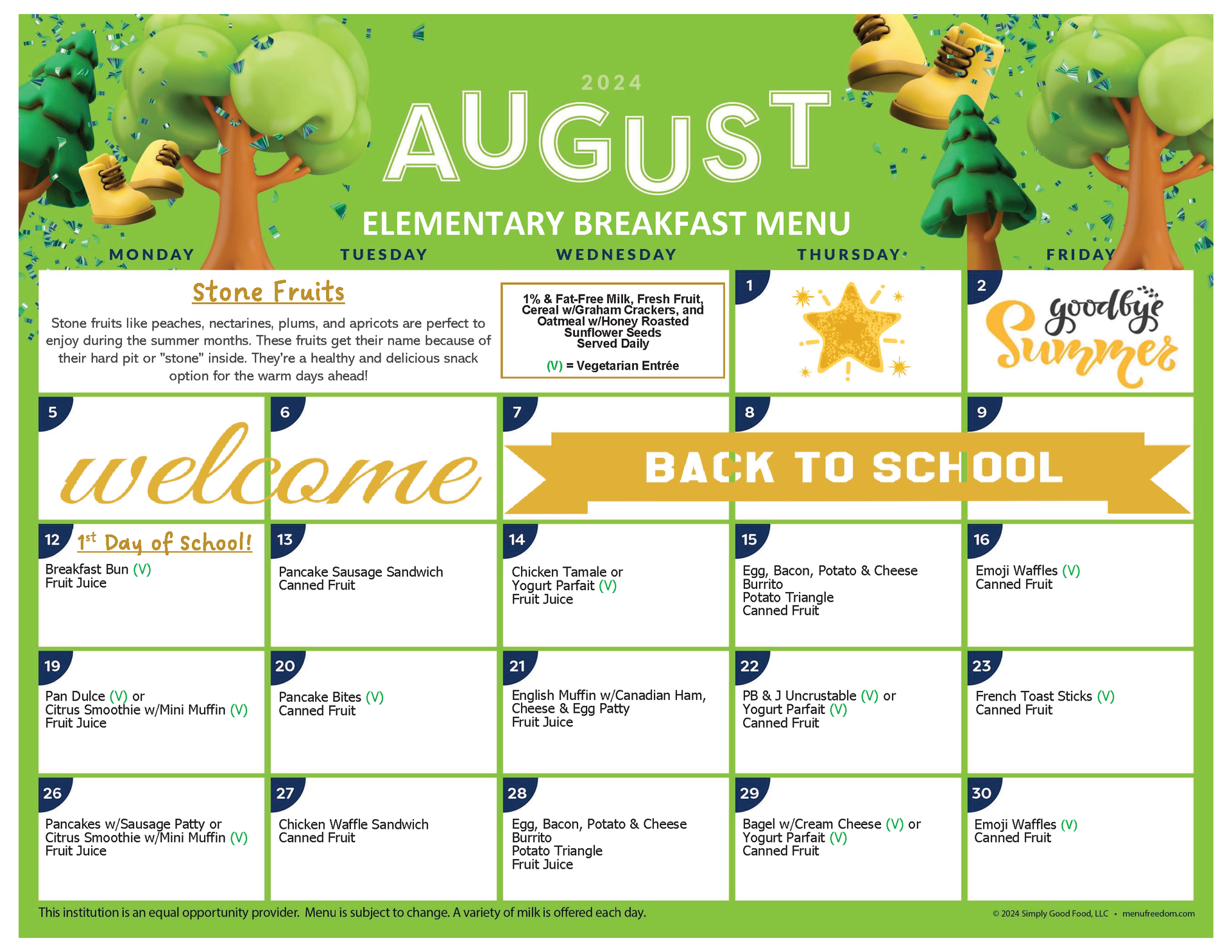 Menus – Nutrition Services – Montebello Unified School District