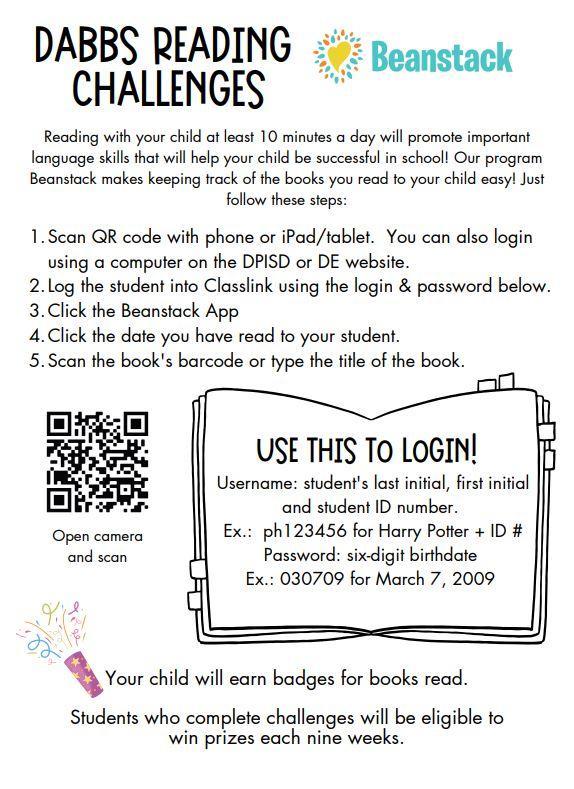 Beanstack – Library – J. P. Dabbs Elementary