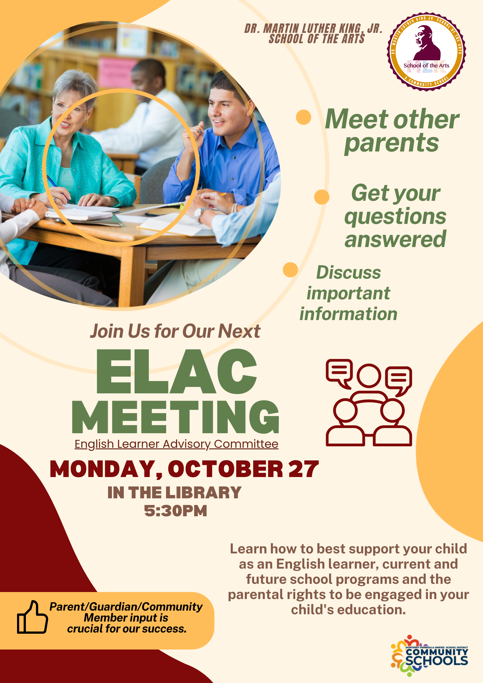 ELAC - English Language Advisory Committee – Parent Engagement – Dr ...