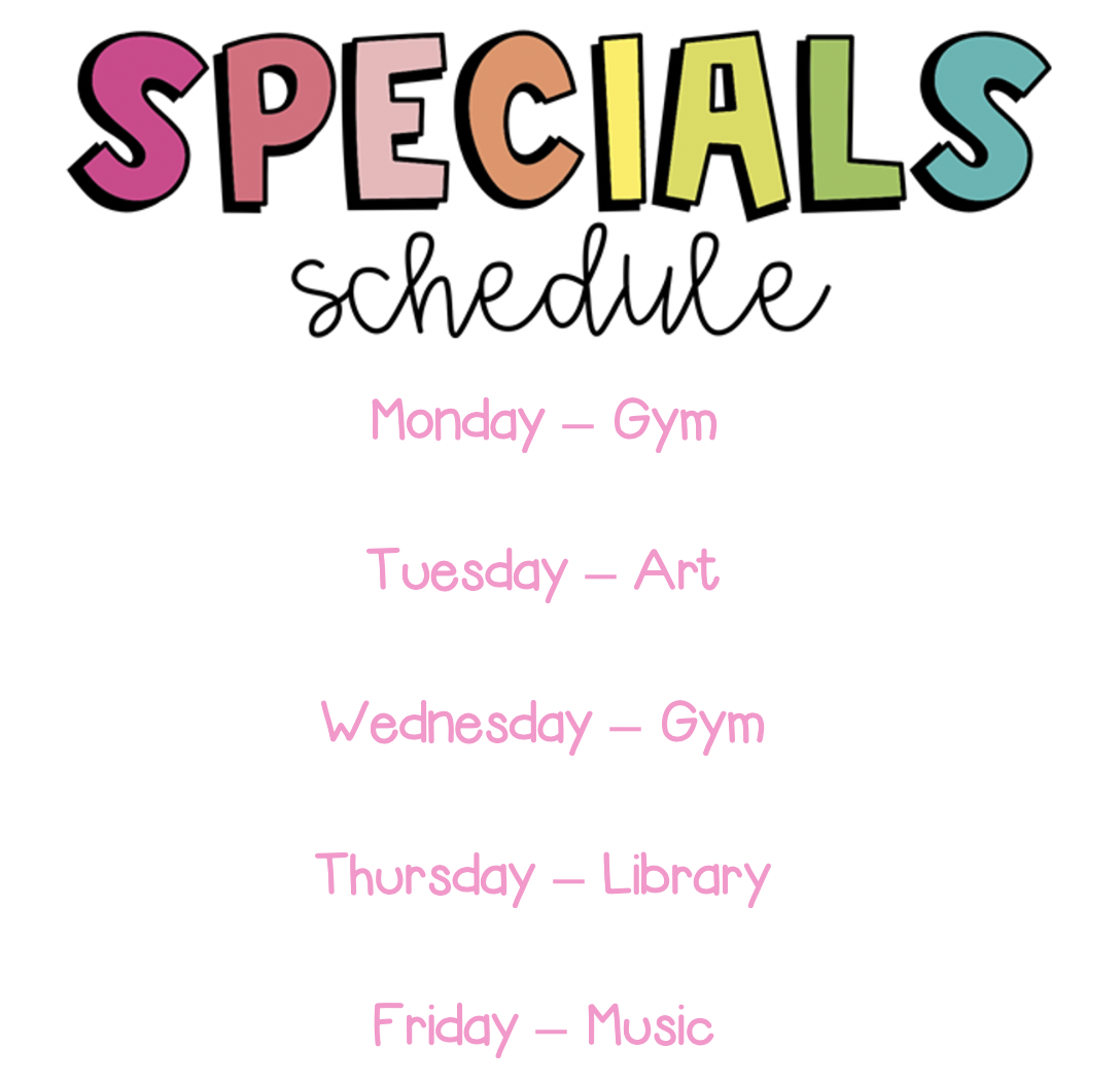 2023 - 2024 Special Area Schedule – Mary Katherine Monson – Walter Hill ...