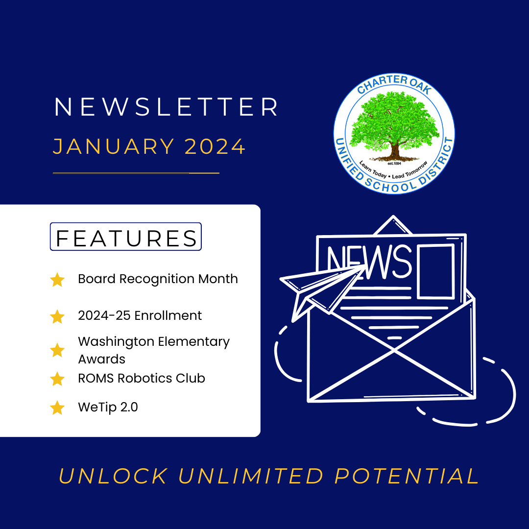 2024 Newsletters – Monthly Newsletters – Charter Oak Unified School ...
