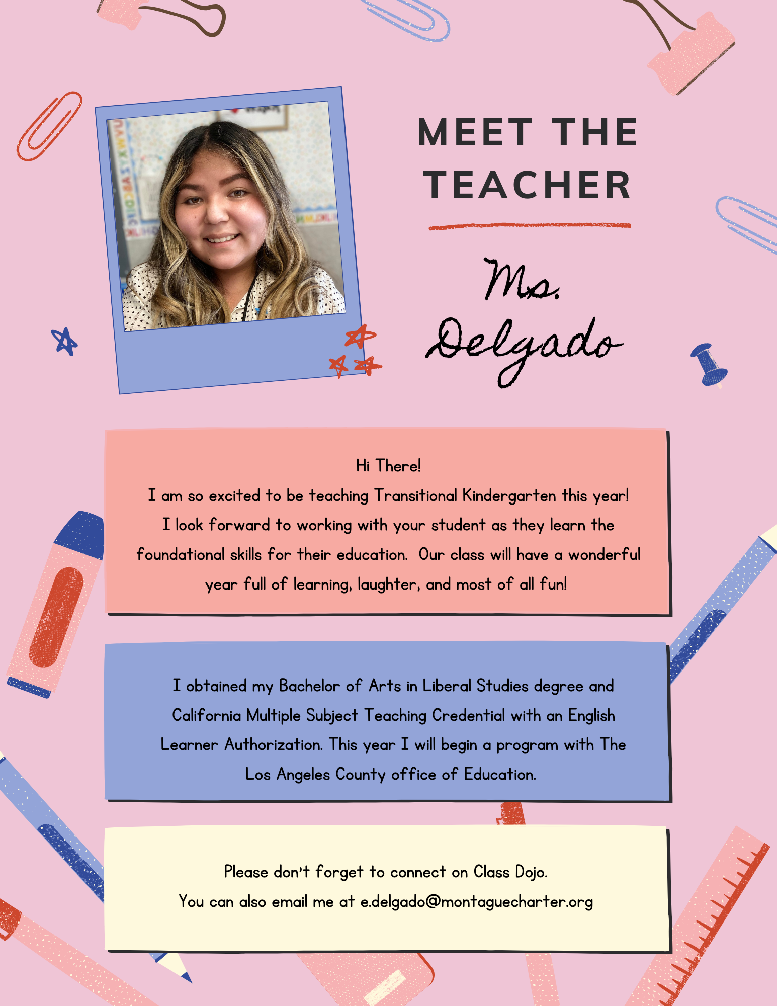 About Ms. Delgado – Ms. E Delgado – Montague Charter Academy for the ...