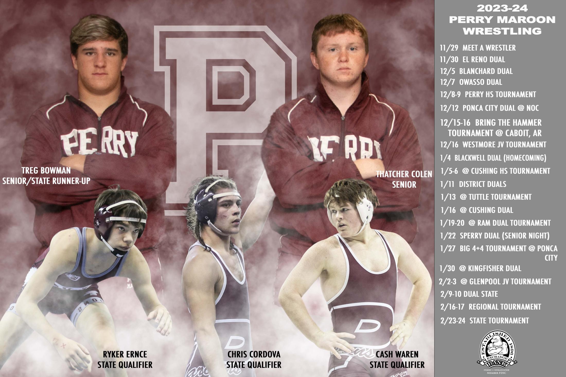 Wrestling Dual/Tournament Info - Athletic Department - Perry Public Schools
