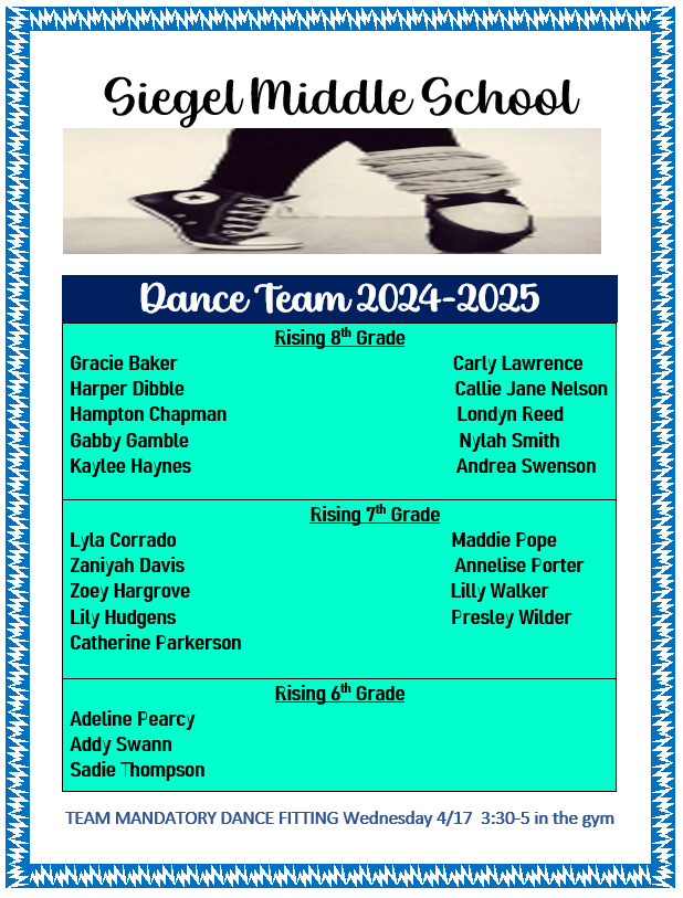 Siegel Middle Dance – Dance – Siegel Middle School
