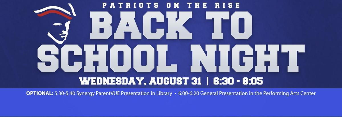 Back to School Night this Wednesday | Liberty High School