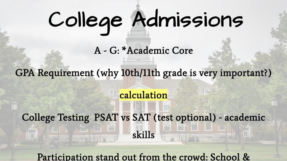 9th Grade Meeting Presentation – Grade Level Meetings – Duarte High School