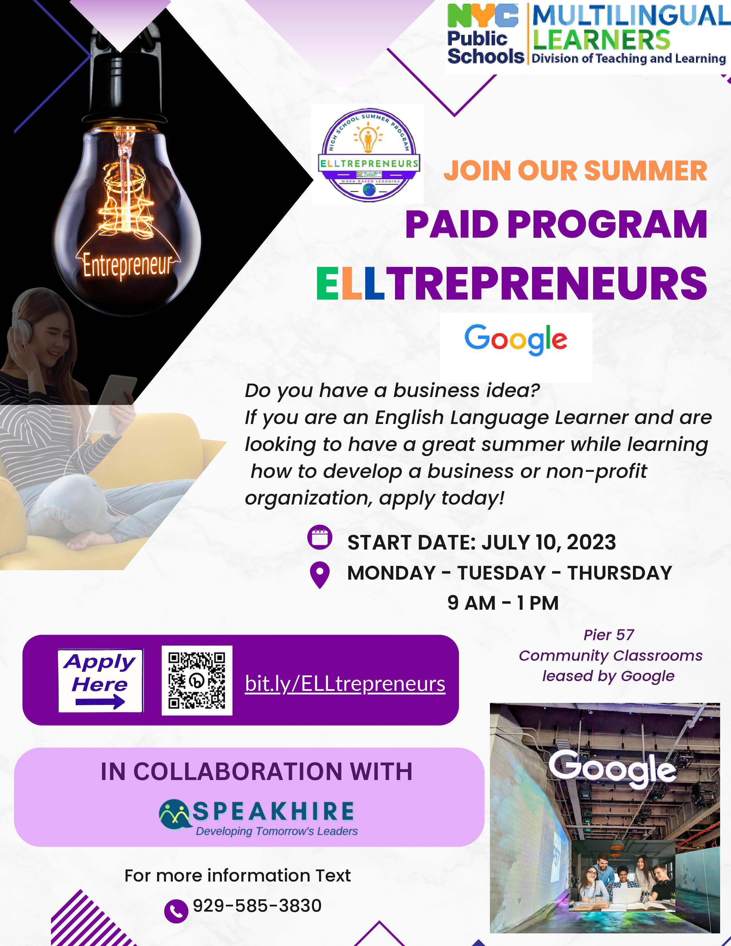 Summer and Fall 2023 Programs – Student Life – The Urban Assembly Maker Academy