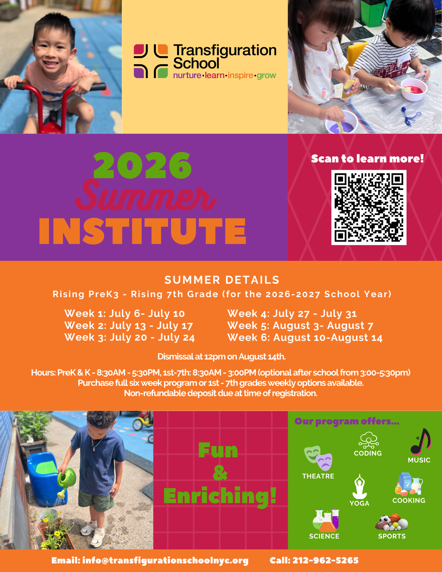 Summer Institute – Academic – Transfiguration School
