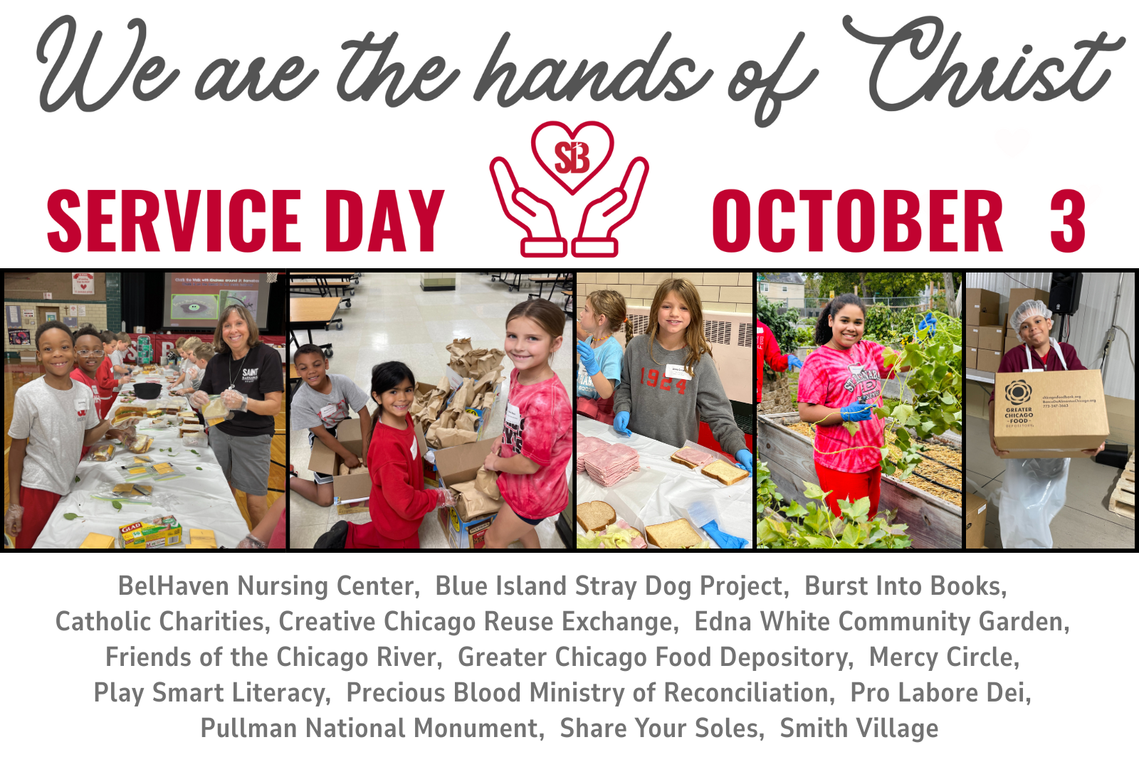 Service Day OCTOBER 3 - St. Barnabas School