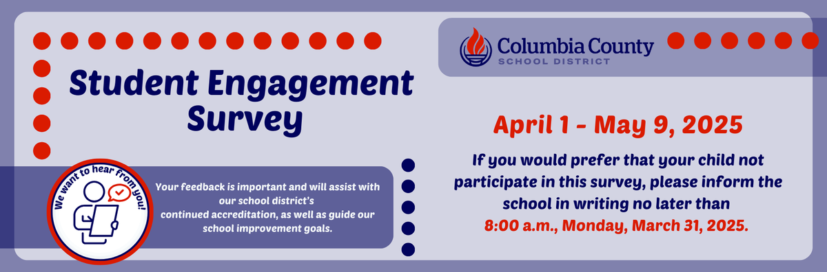 Student Engagement Survey: April 1st- May 9th,2025 | Greenbrier Middle ...