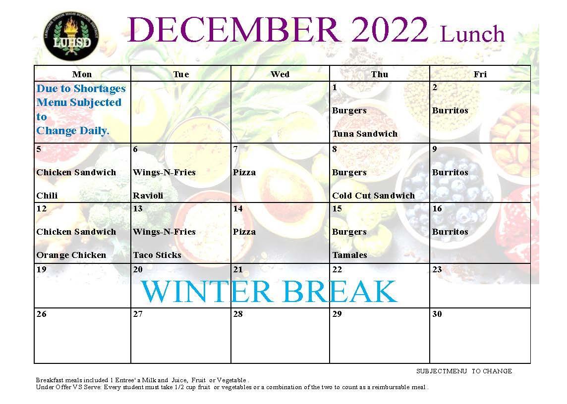 Nutritional Services – Nutritional Services – Lemoore Union High School ...