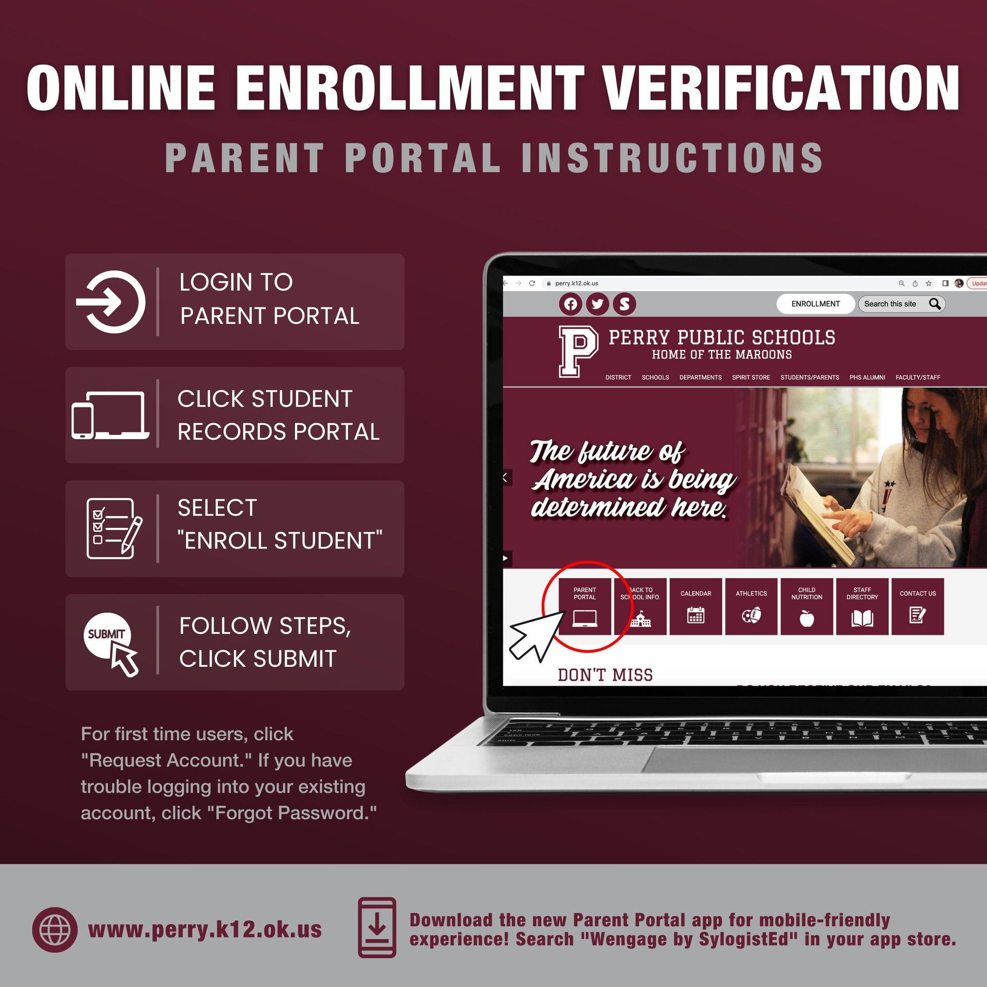 Enrollment Verification - Registration - Perry Public Schools