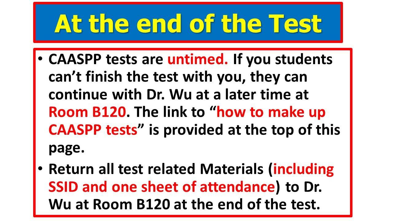 CAASPP Summative: How to Administer CAASPP Summative Tests – Testing ...