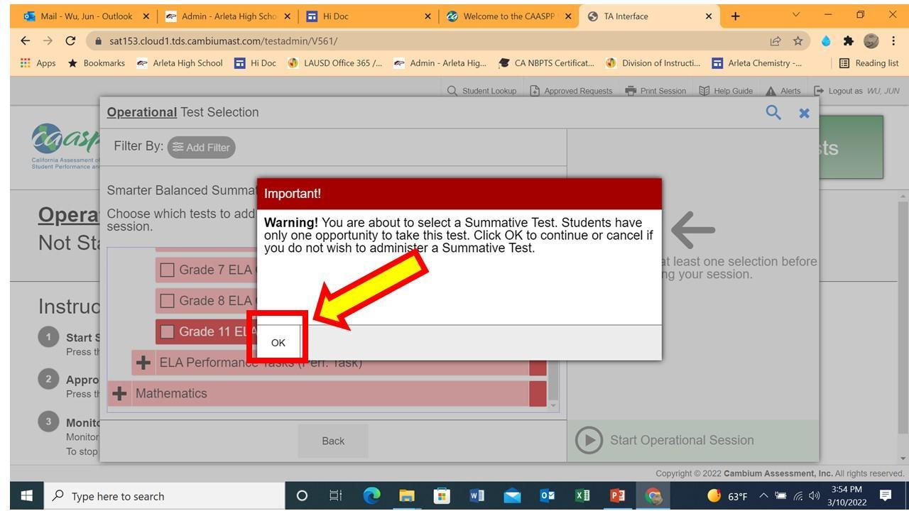 CAASPP Summative: how to generate a TEST SESSION ID on testing days ...