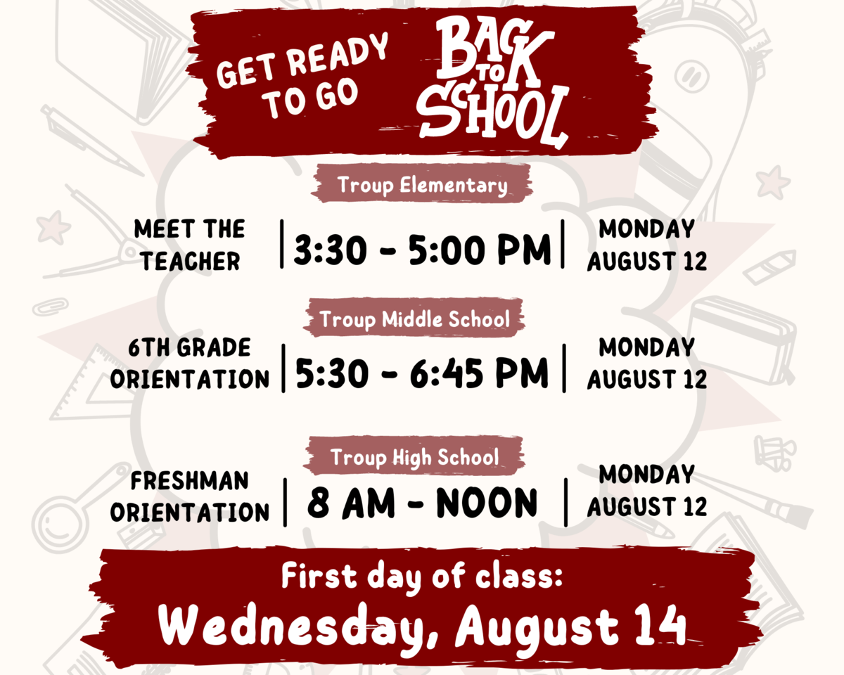Back to School Events | Troup ISD