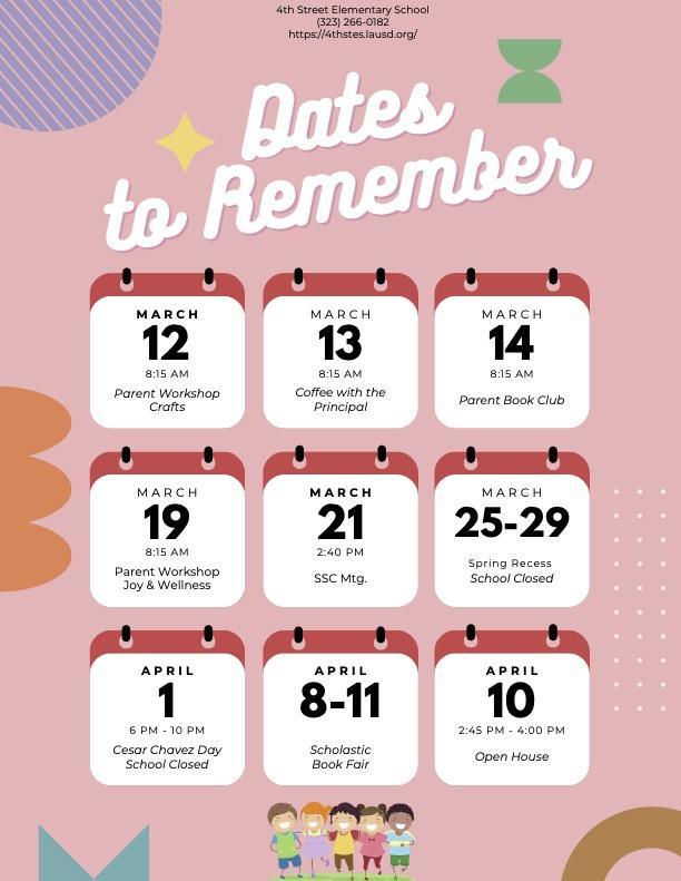 News | 4th Street Elementary