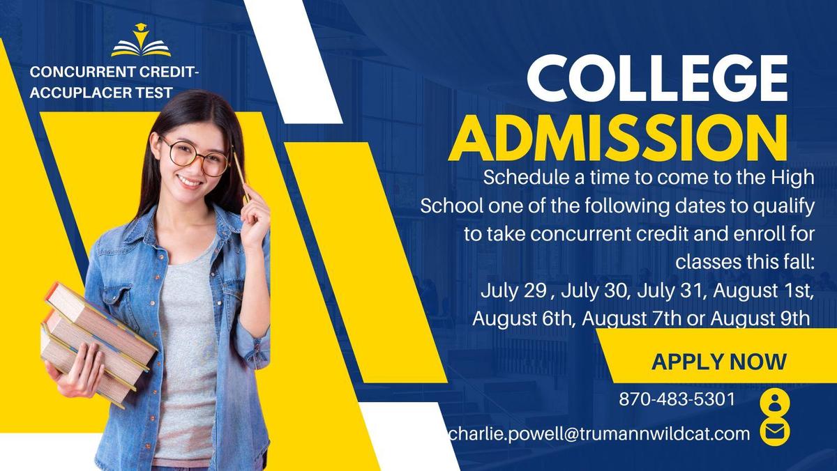 THS Concurrent Credit Enrollment | Trumann School District