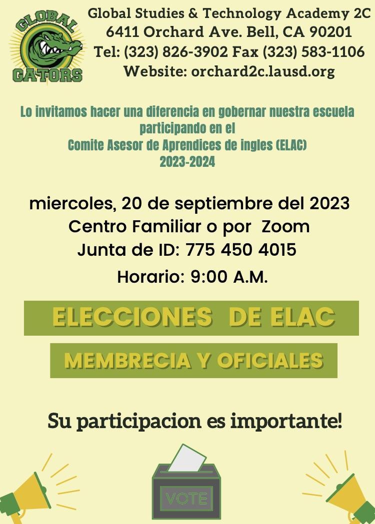 English Learner Advisory Committee (ELAC) – Family Center – Orchard ...