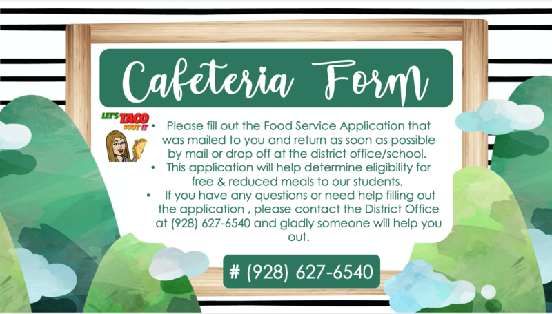 Cafeteria Forms | Ed Pastor Elementary
