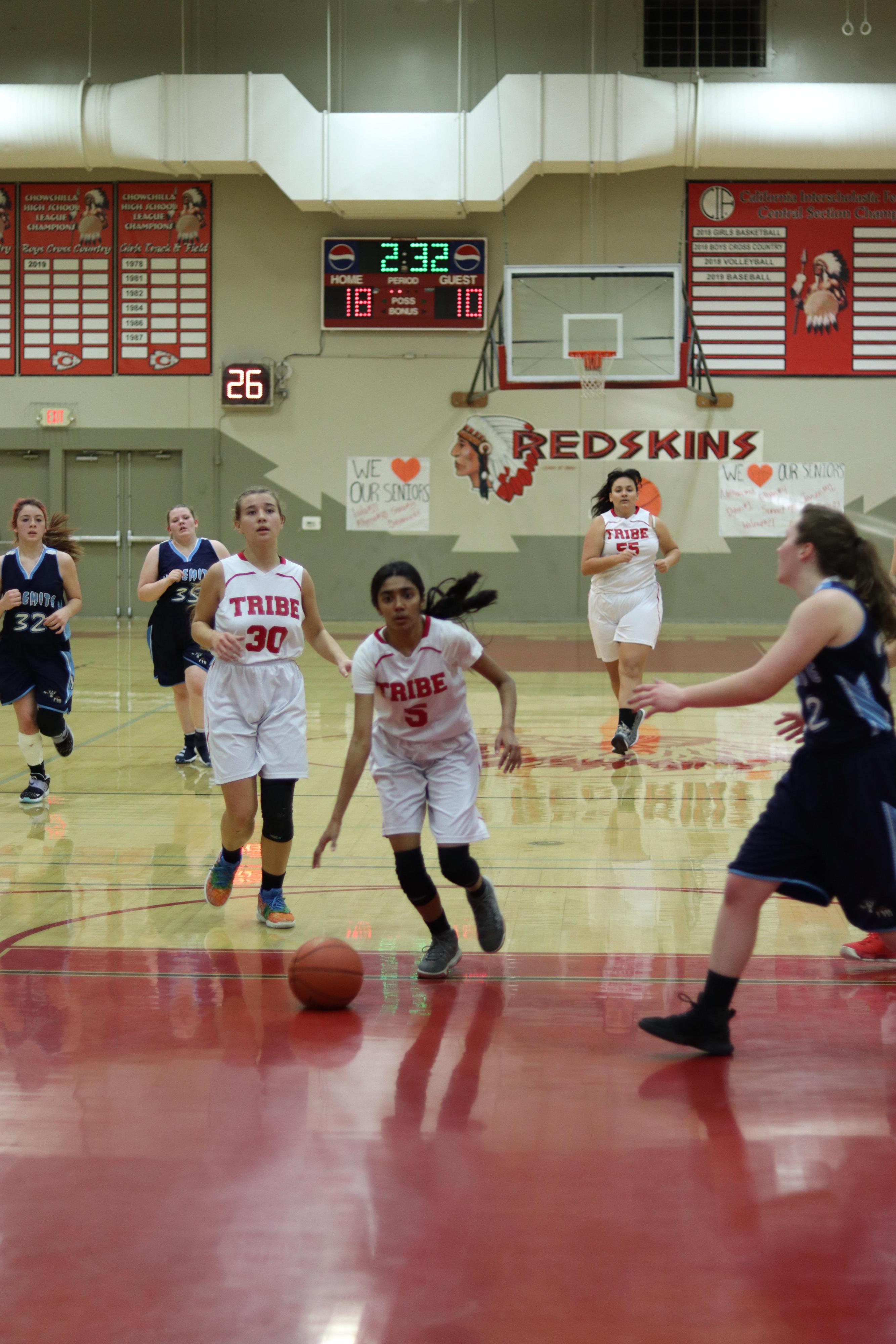 February 4 2022 Junior Varsity Girls Basketball playing Yosemite ...