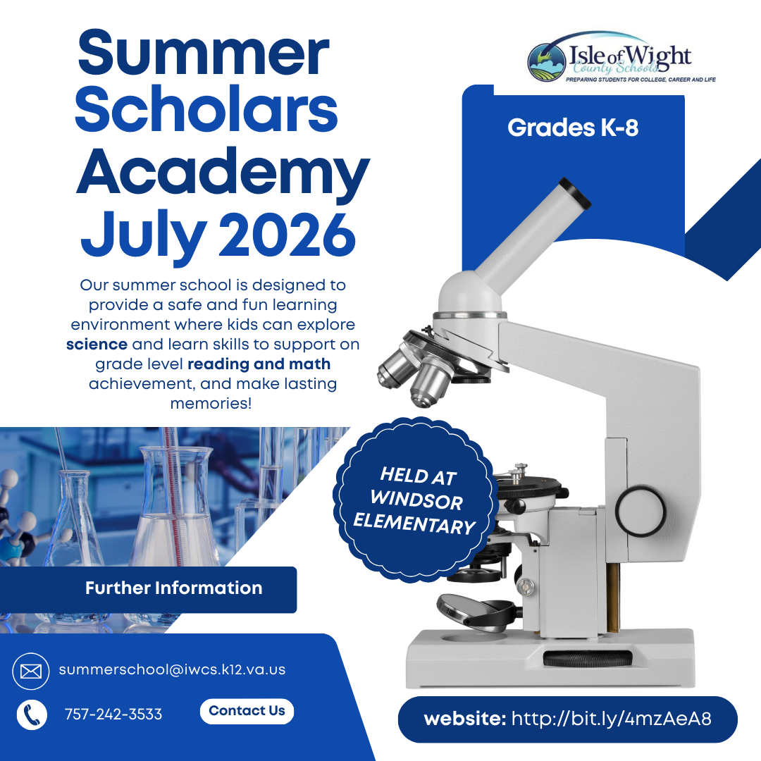 Summer School – Instruction – Isle of Wight County Schools