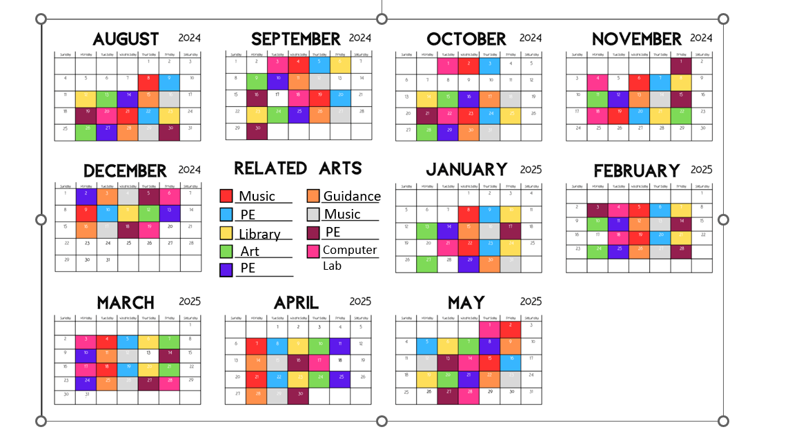 Related Arts Schedule – Wendy Hicks – Eagleville School