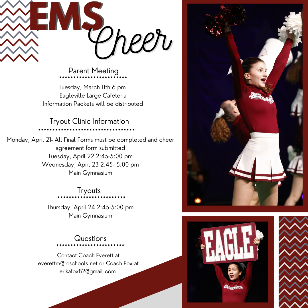 2025/2026 Tryout Information – MS Cheerleading – Eagleville School