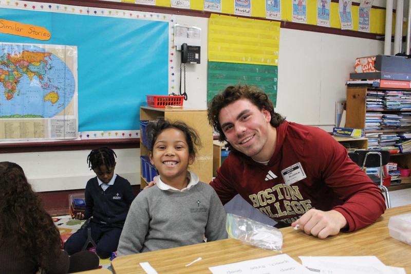 Boston College Football Players Visit STCPS Ahead of Pinstripe Bowl ...
