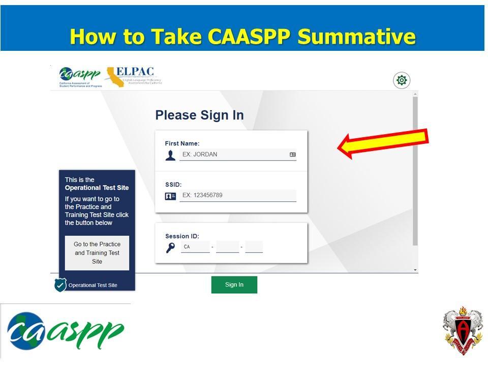 CAASPP Summative: how to take the test (Students Only) – Testing Center ...