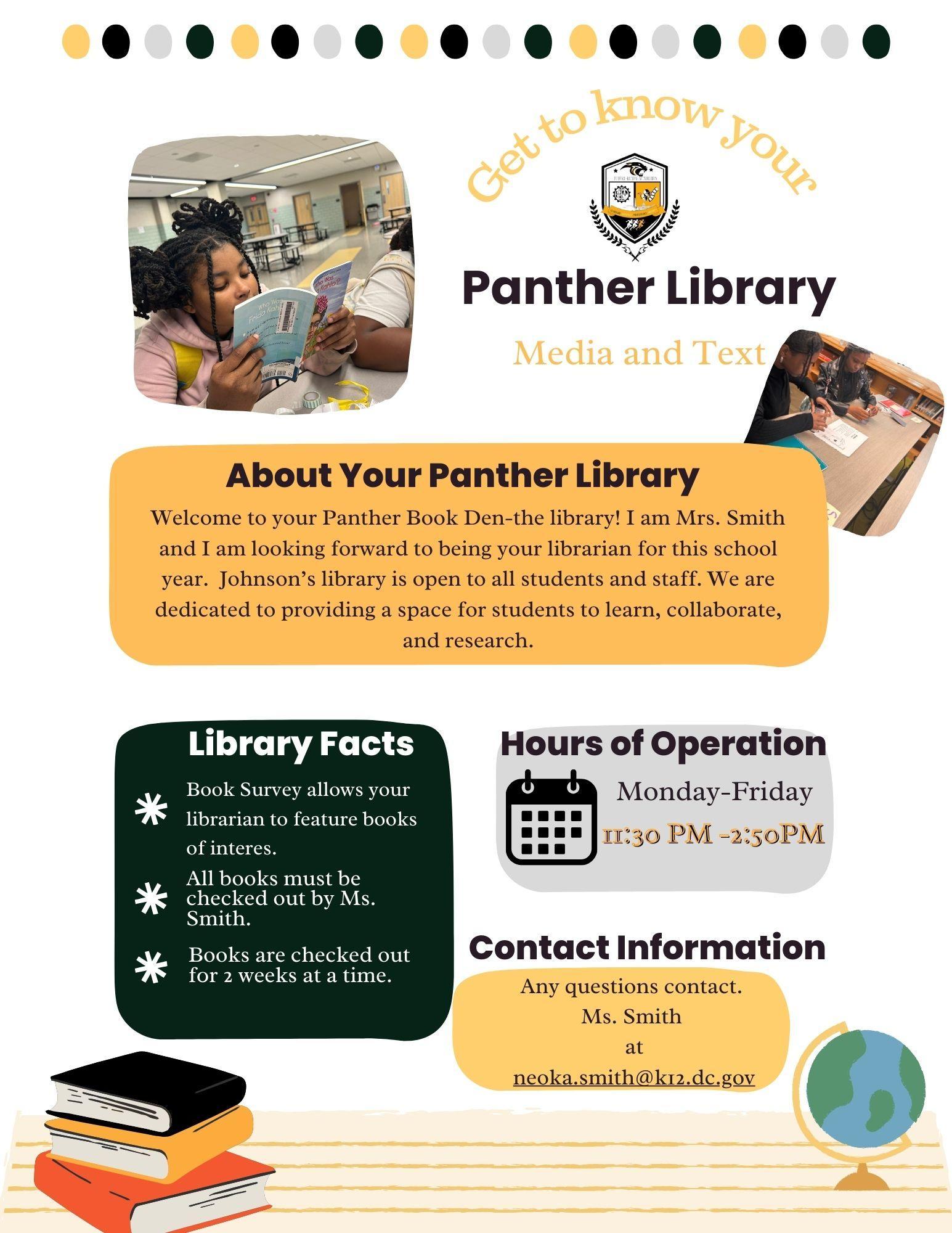 Library Information – Library Access – Johnson Middle School