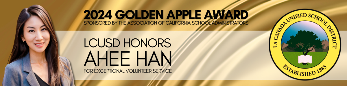 Ahee Han Recognized For Volunteer Service | La Cañada Unified School ...