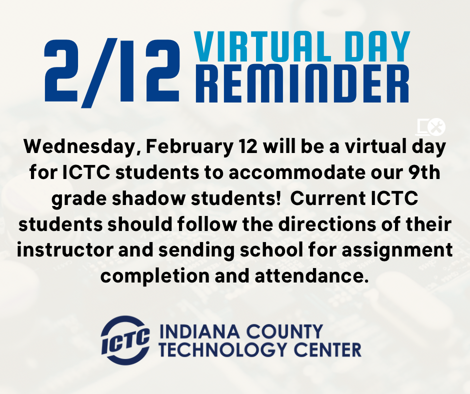 2/12 Virtual Day | Indiana County Technology Center