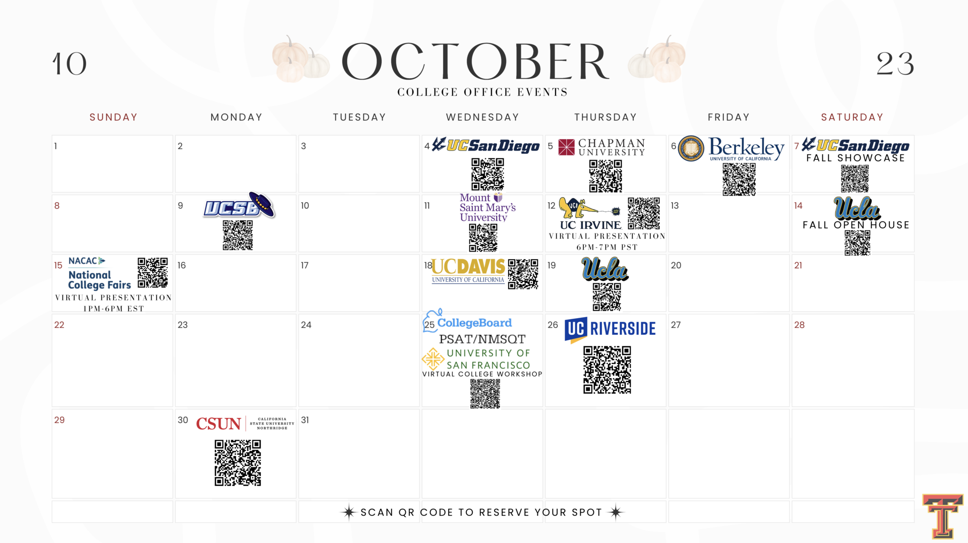 College Representative Visits – College Corner – Taft Charter High School