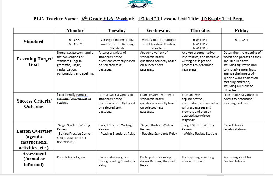 Welcome to Mrs. Gardner's School Website: 6th Grade ELA & Reading ...