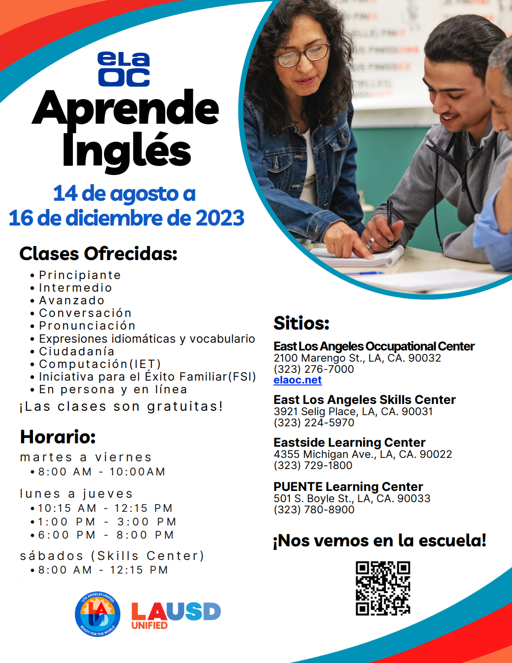 ENGLISH AS A SECOND LANGUAGE (ESL) - ESL - East Los Angeles ...