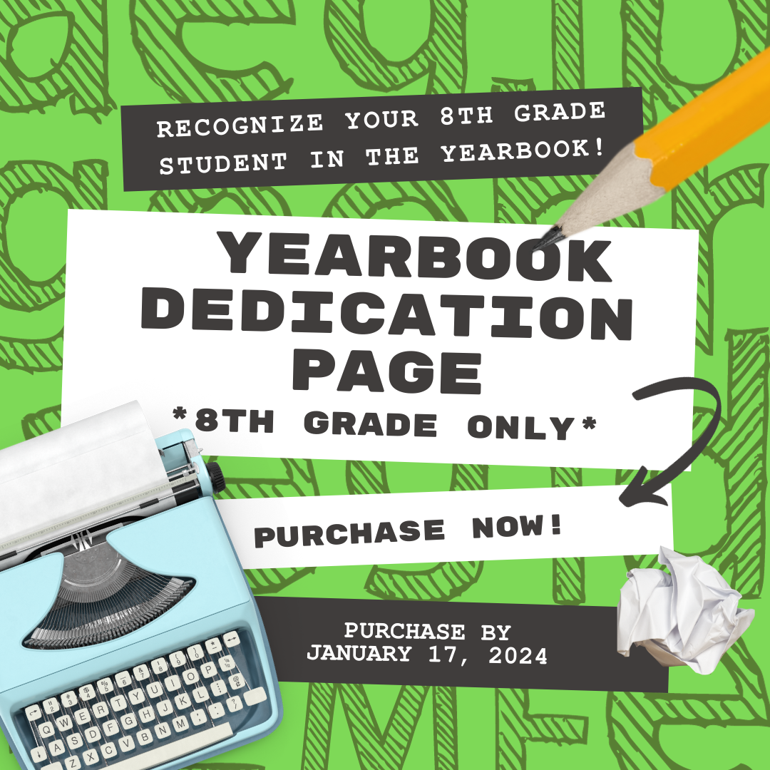 8th Grade Families Order Your Yearbook Dedication Page Aspen View