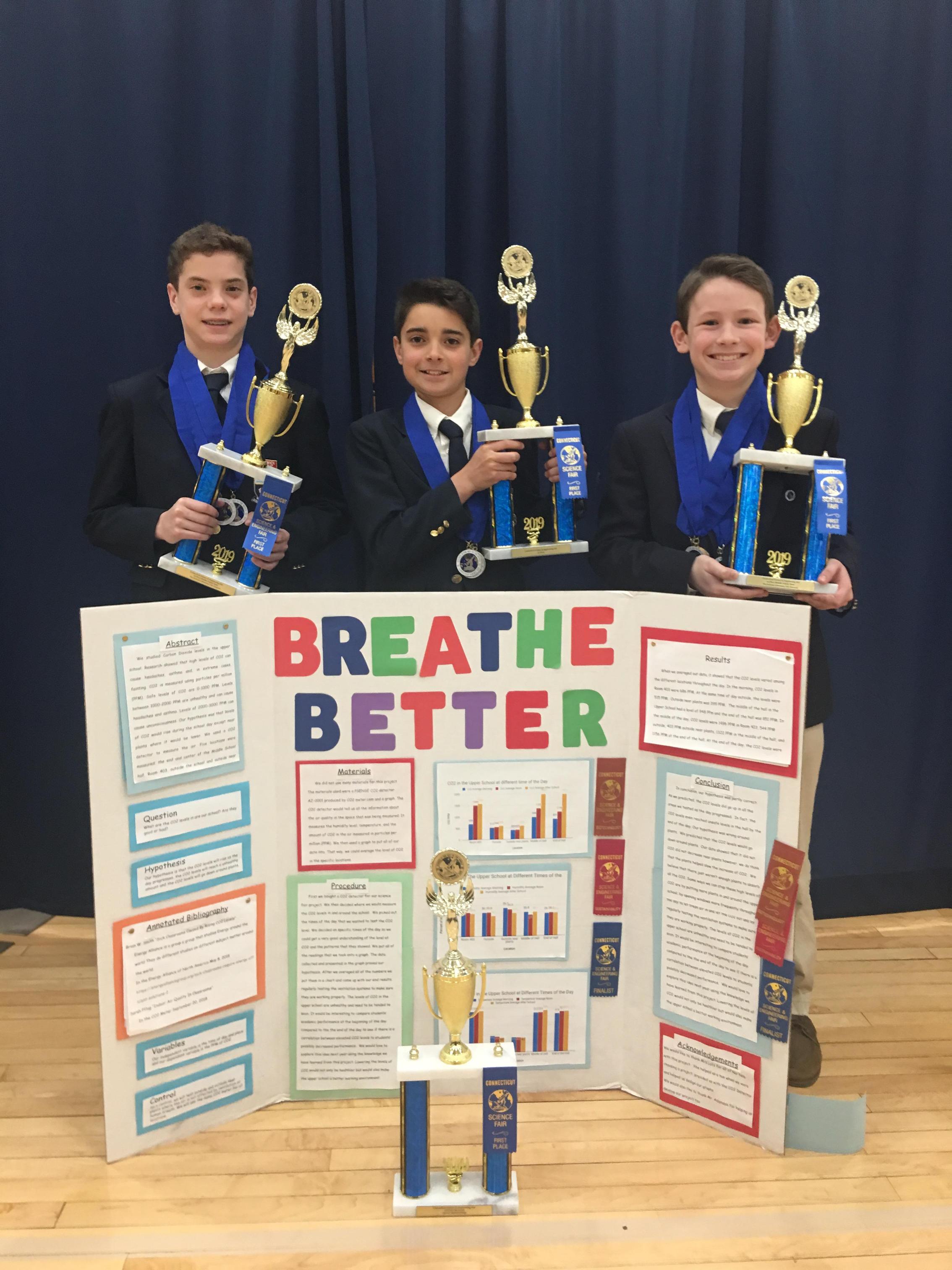 GCS STUDENTS CAPTURE TOP HONORS AT CT STATE SCIENCE AND ENGINEERING ...
