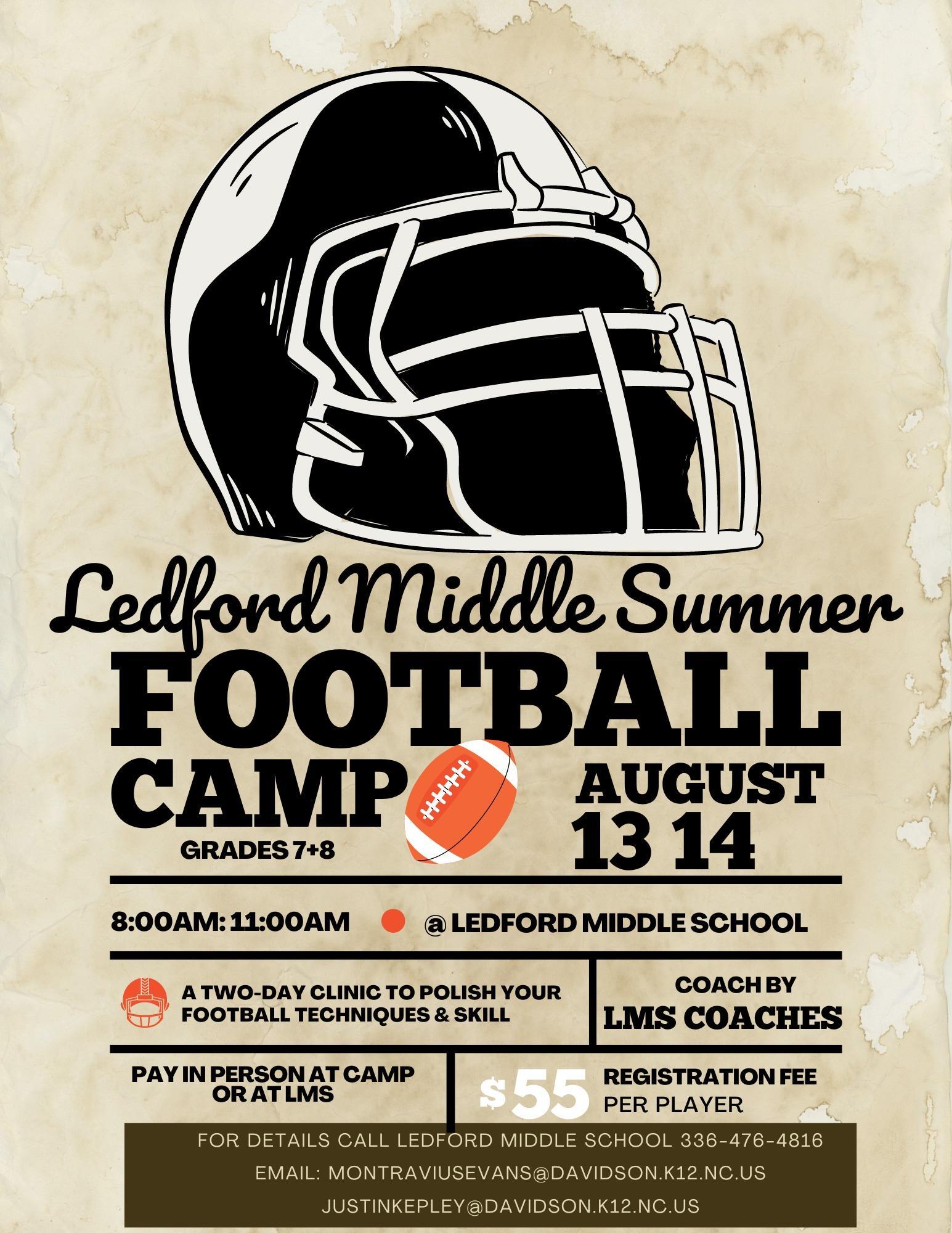 Football – Football – Ledford Middle School