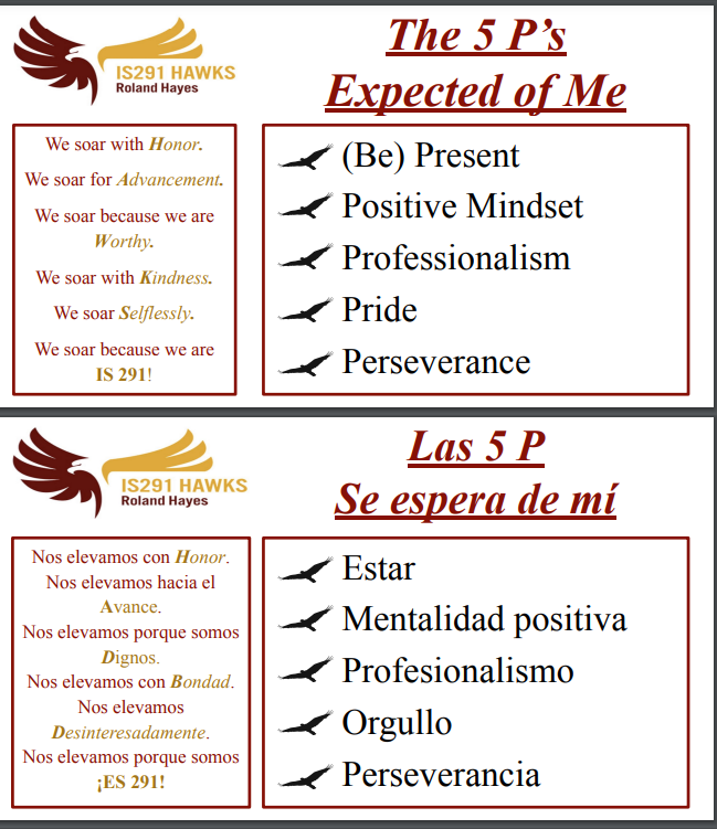 Mission Statement – About Us – IS 291 - Roland Hayes (32K291)