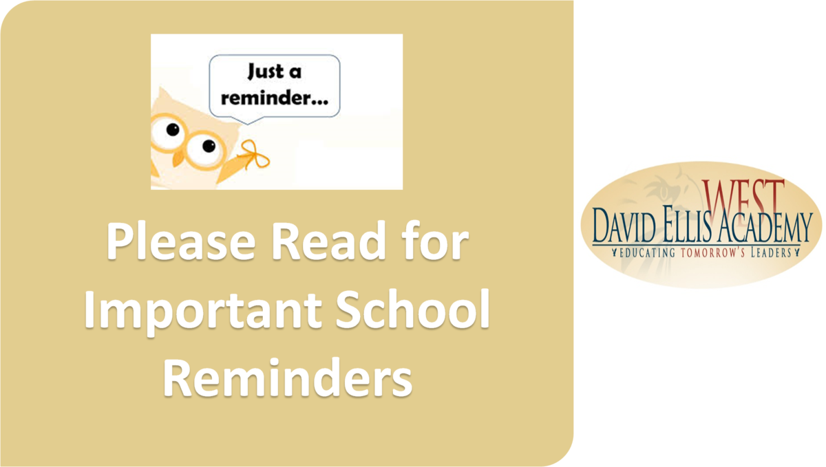 important reminders for students