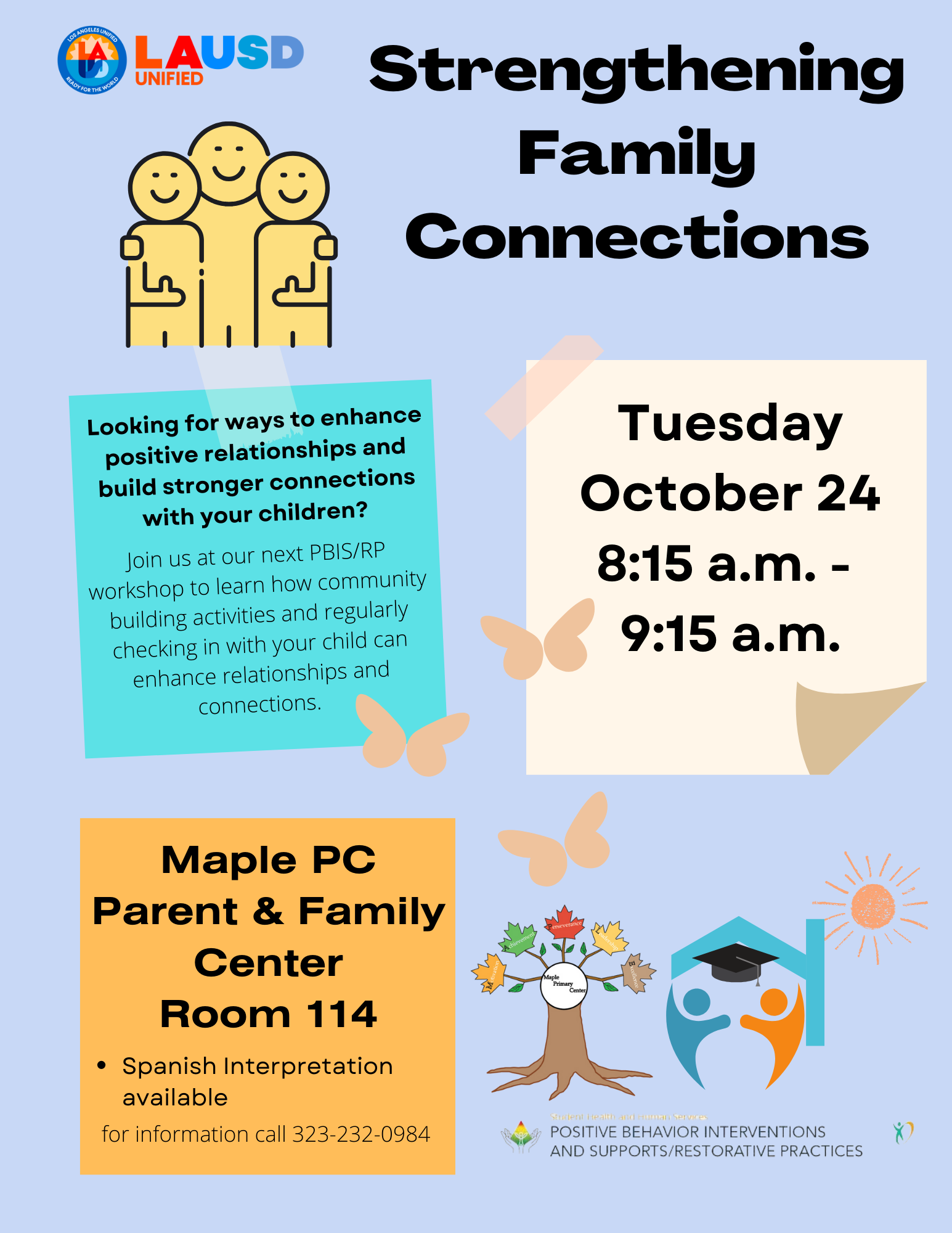 Parent Workshop: Strengthening Family Connections | Maple Primary Center