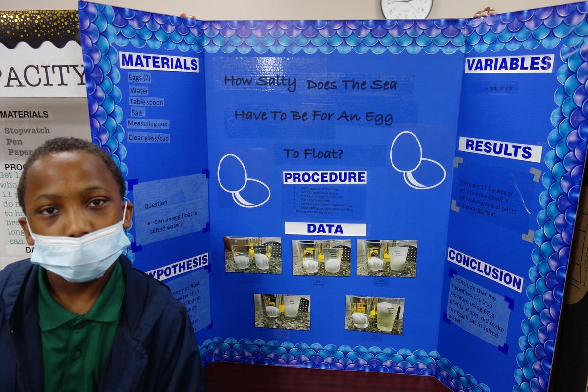 Varnett s Academics Department Honors Science Fair Finalists Top Three